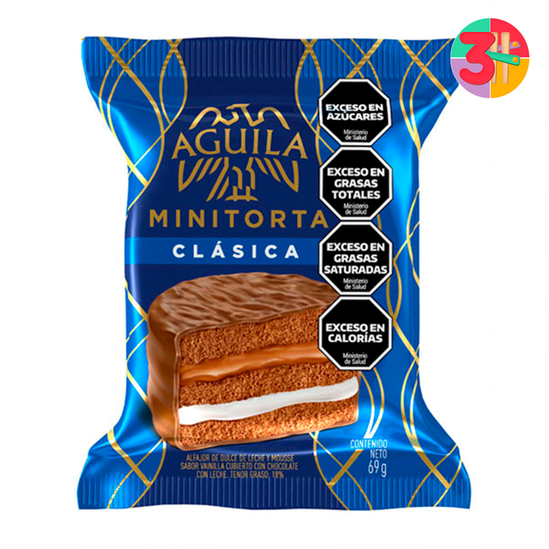 ALFAJOR AGUILA MINI TORTA CLASICA X 21 UNIDADES (CAJA) | 3 Hermanos ...