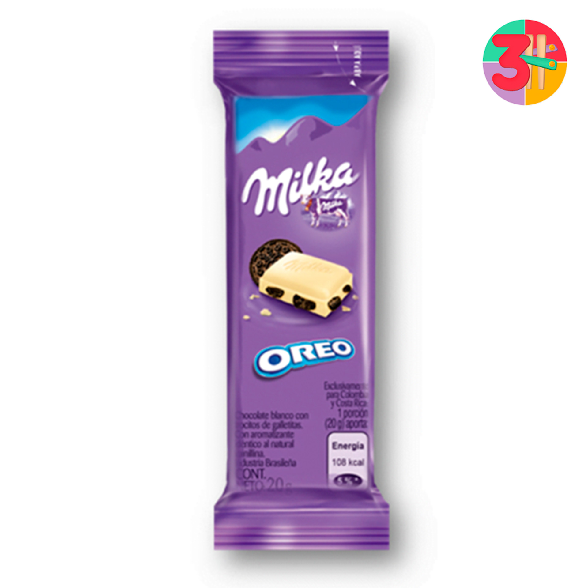 CHOCOLATE MILKA OREO BLANCO 55 GRS | 3 Hermanos Distribución