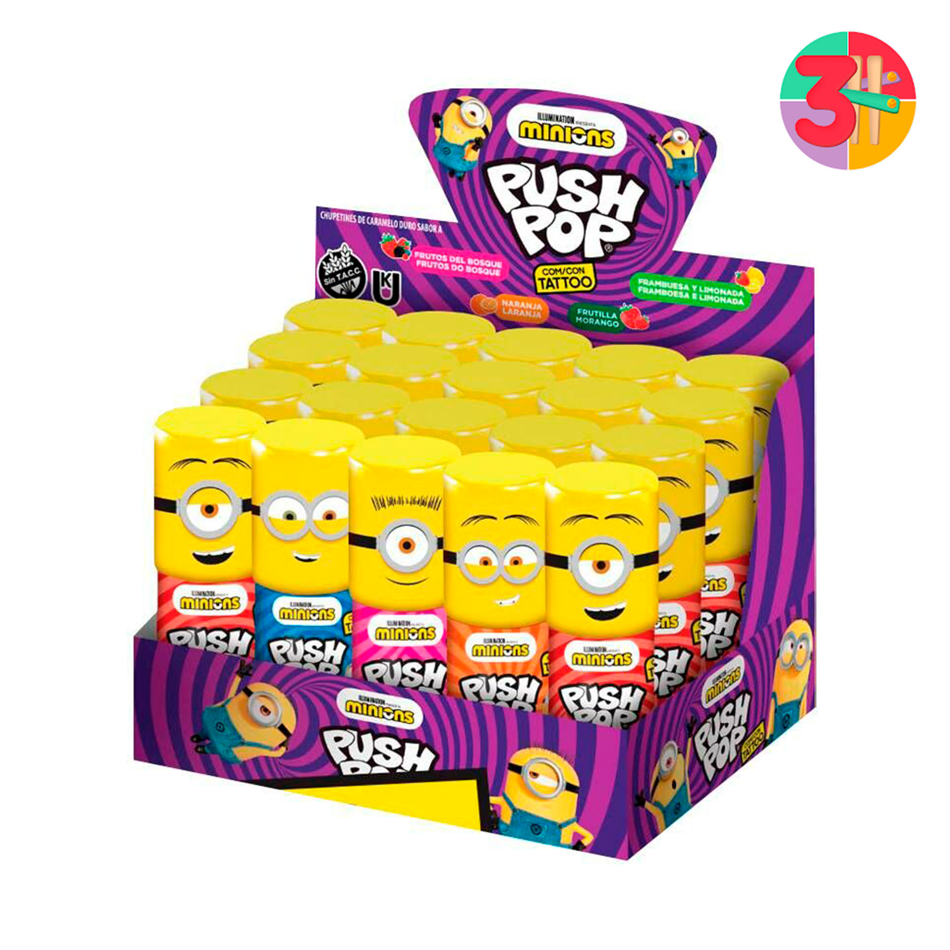 CHUPETIN PUSH POP DUO 20 UN | 3 Hermanos Distribución