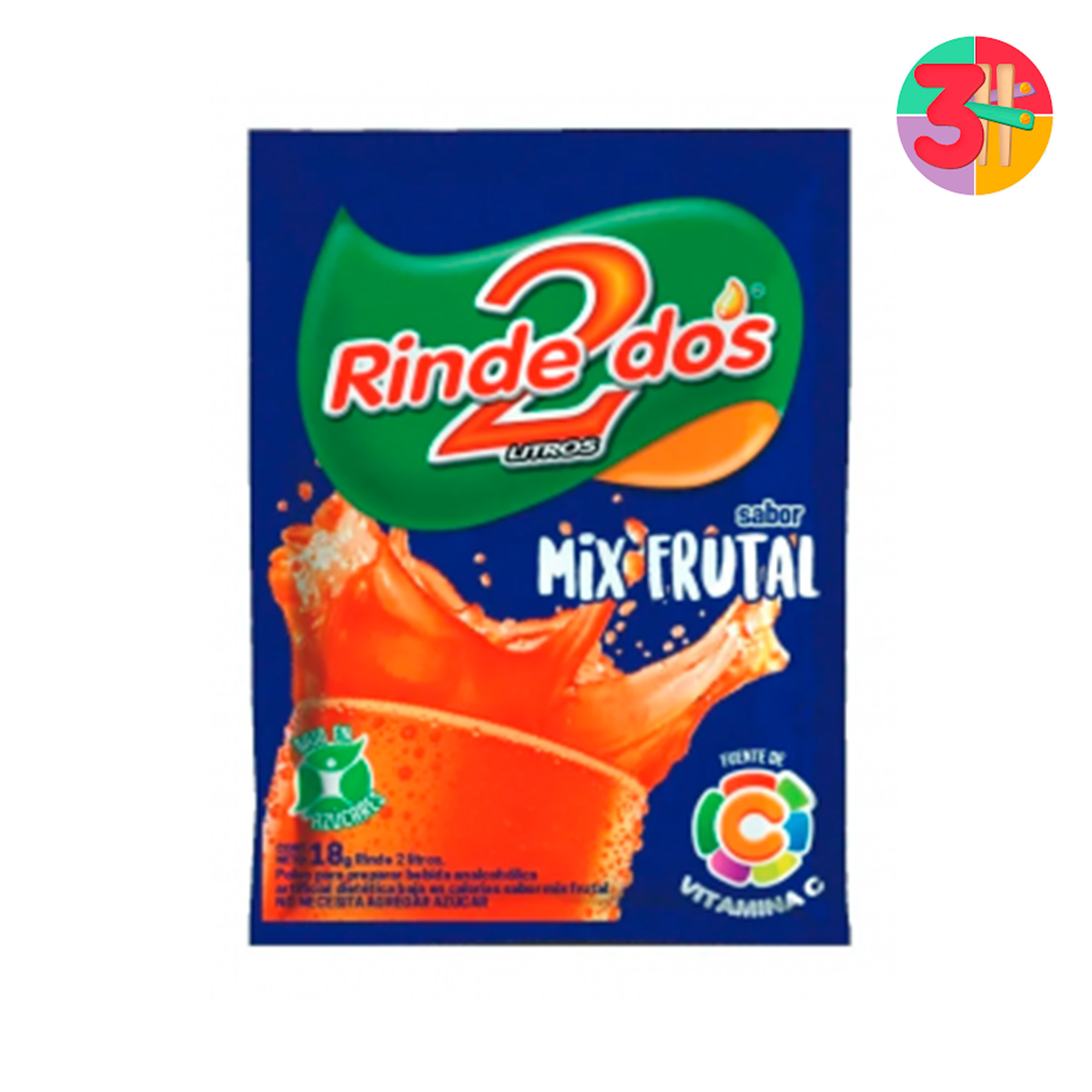 JUGO RINDE 2 NARANJA-MANGO 15 GRS X 20 UNIDADES (CAJA) | 3 Hermanos ...