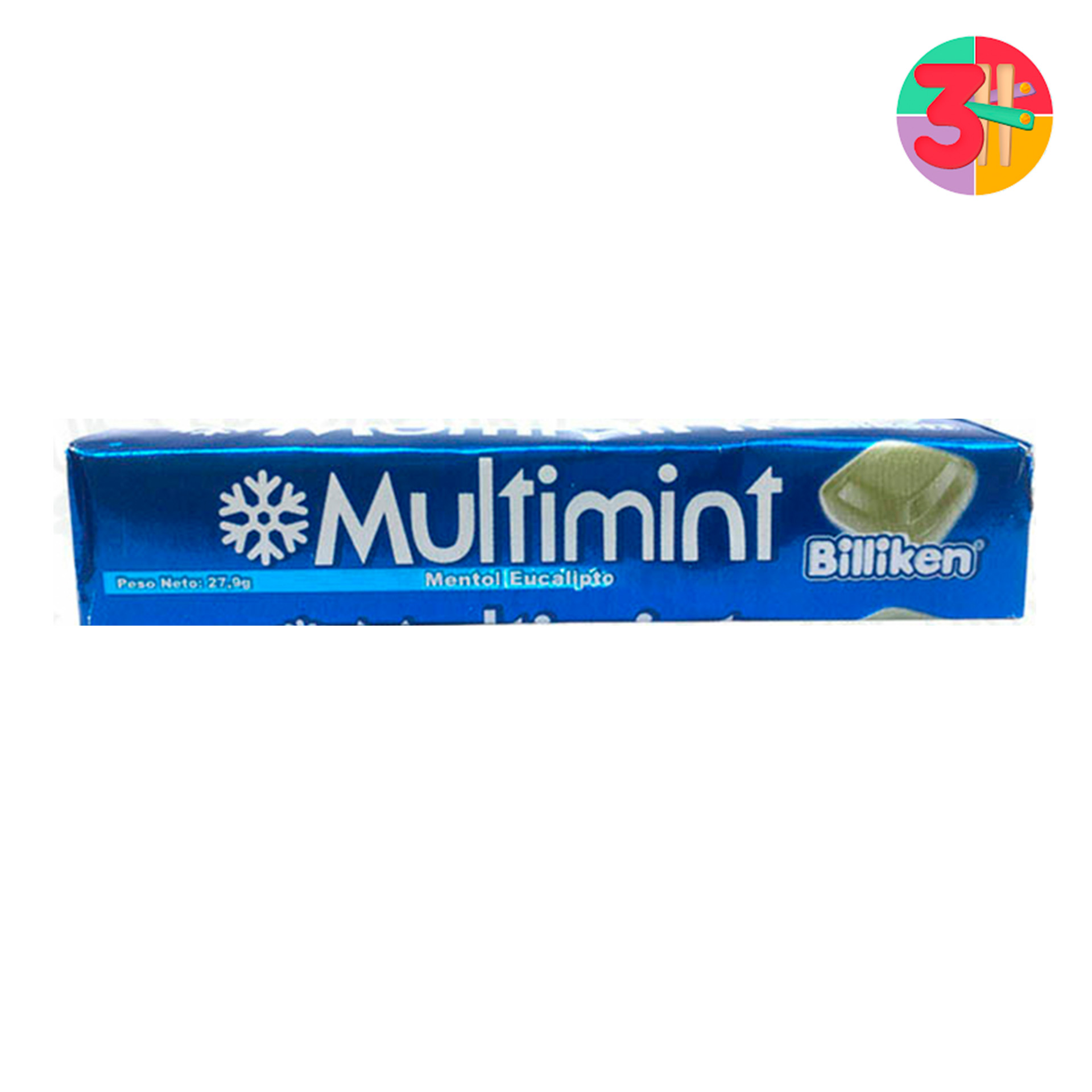 PASTILLA BILLIKEN MULTIMINT MENTOL X 36 X 12 UNIDADES (BULTO) | 3 ...