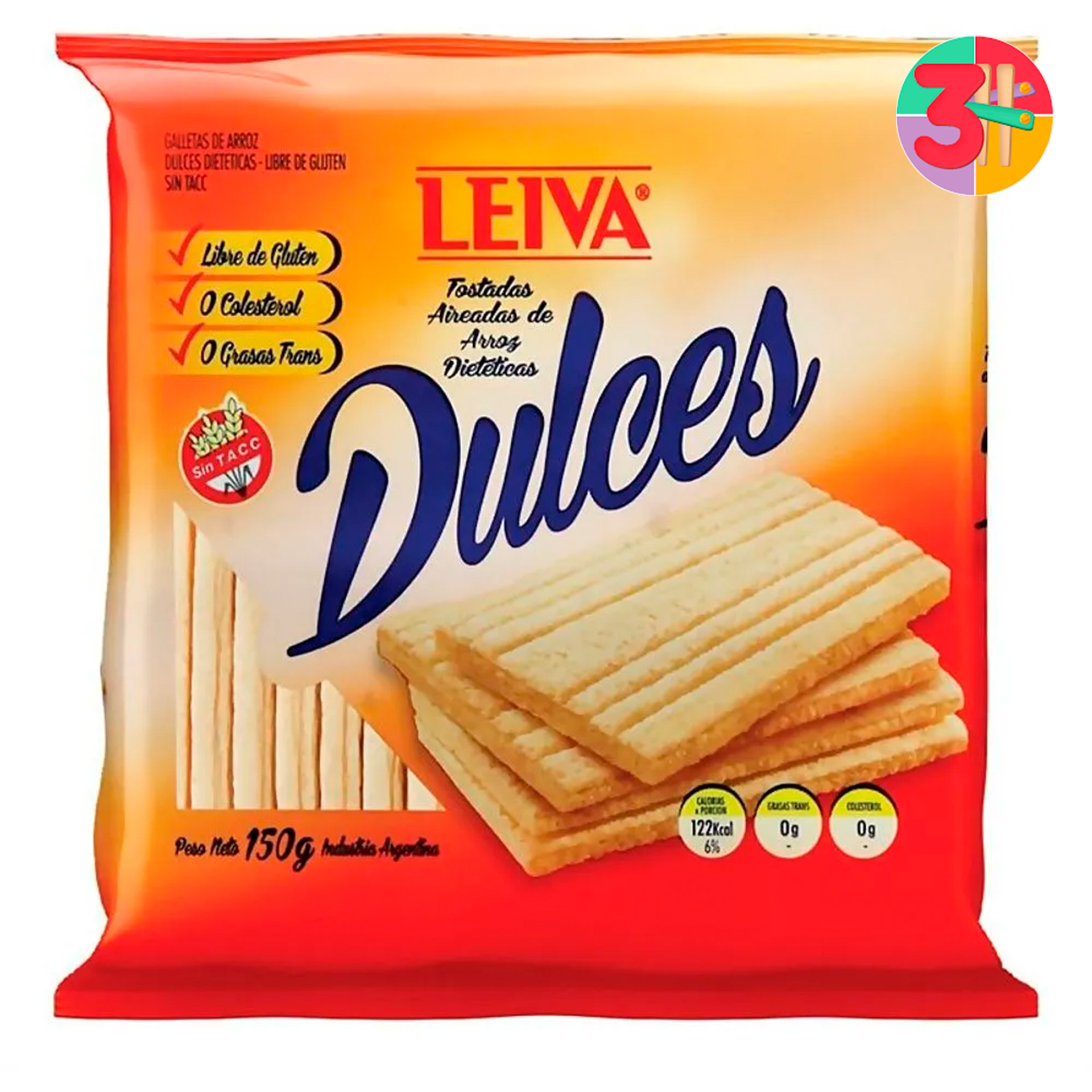 TOSTADA LEIVA ARROZ DULCE 150 GRS X 12 UNIDADES (CAJA) | 3 Hermanos ...